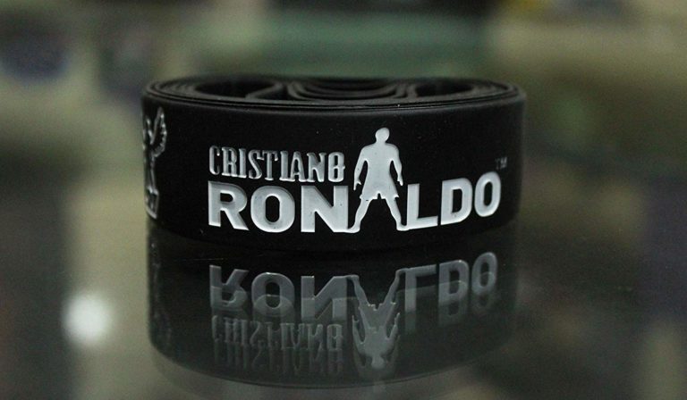Cristiano Ronaldo Cr 7 Wrist Rubber Band Bracelet for Boys/Men - Black