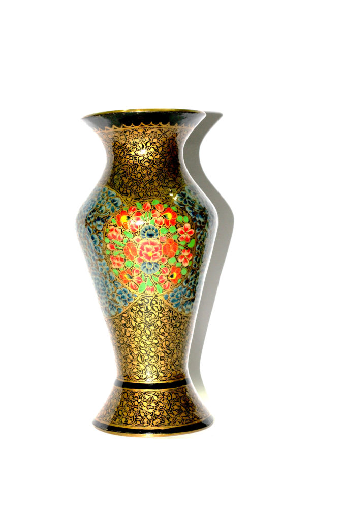 Golden Flower Vase