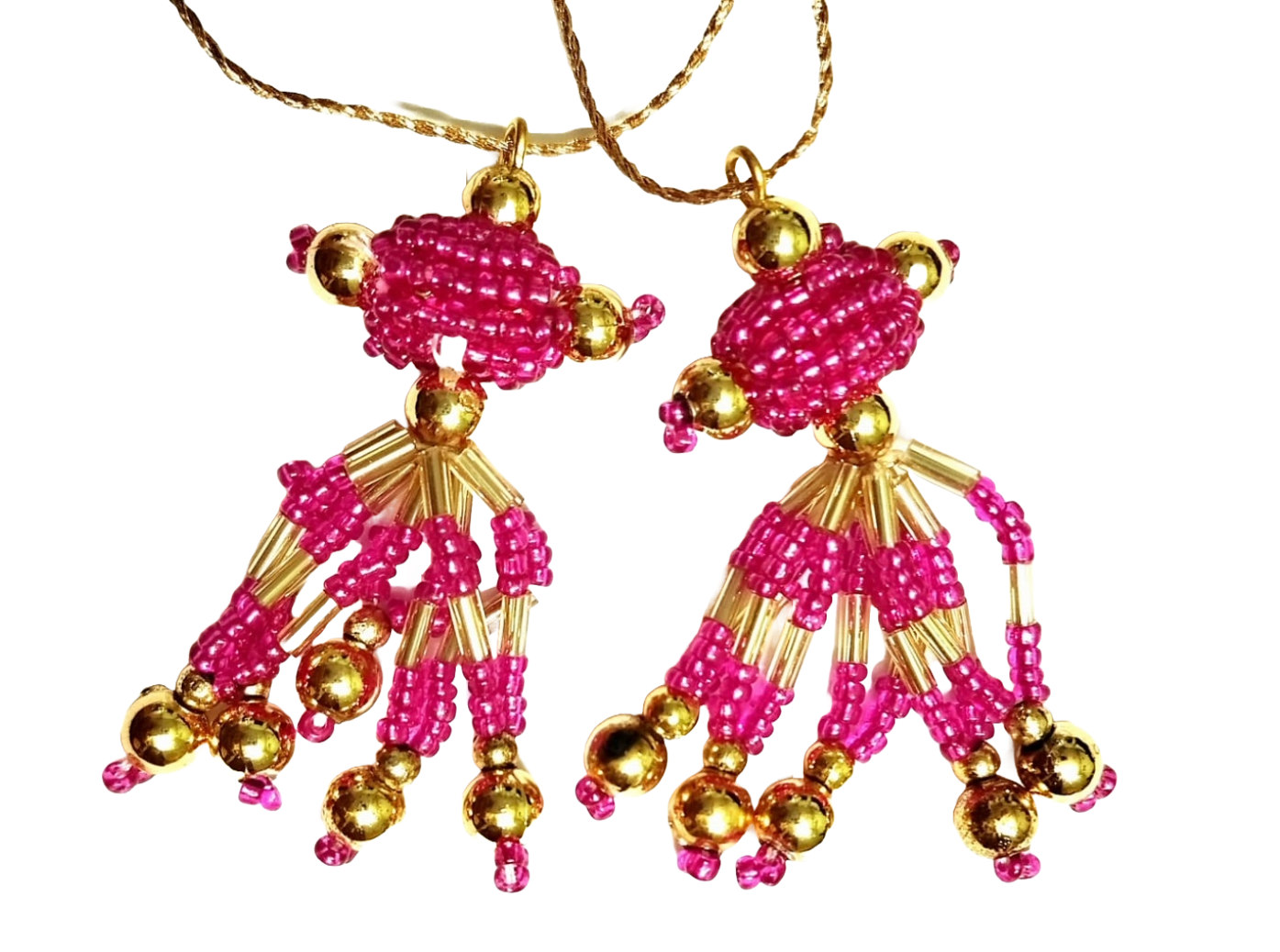 Traditional Moti Athoor Dejhor Set with Golden Thread